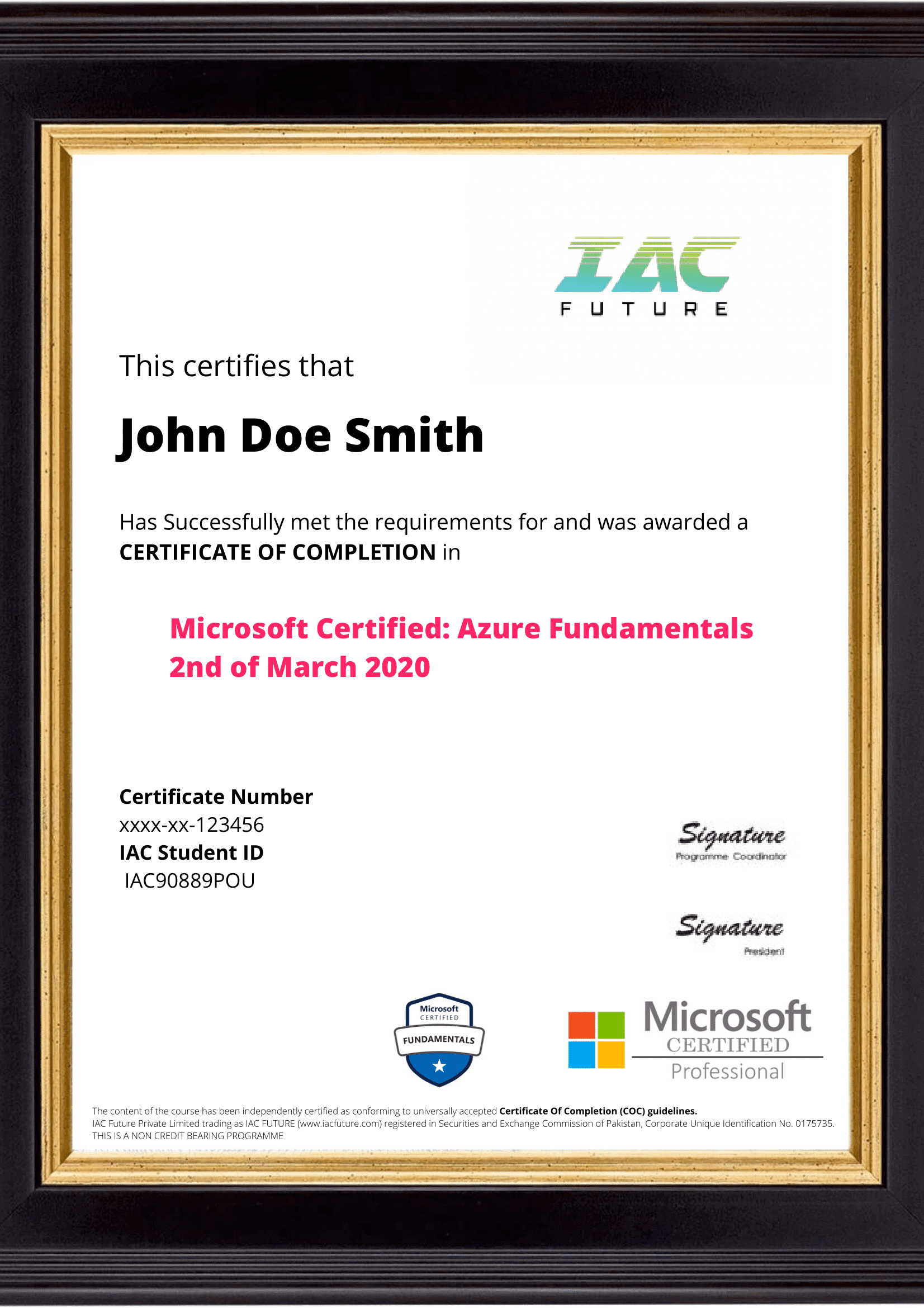 Become Microsoft Certified - IAC Future